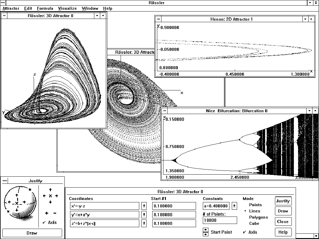 Editor for Strange Attractors